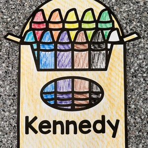 Back to School Crafts With Editable Names- Preschool, Kindergarten Time ...