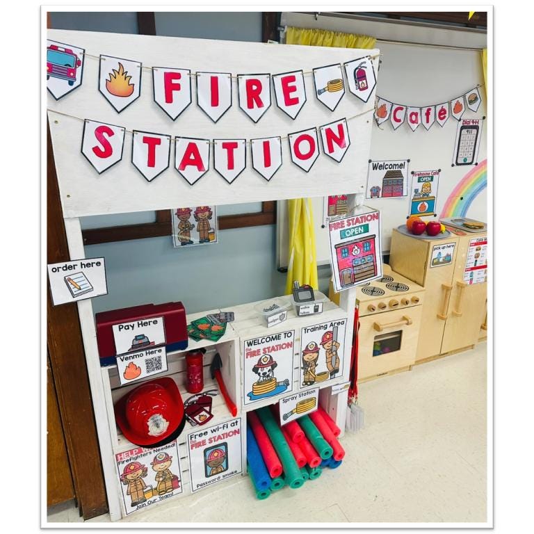 Fire Station Dramatic Play Center - Firefighter & Fire Safety ...