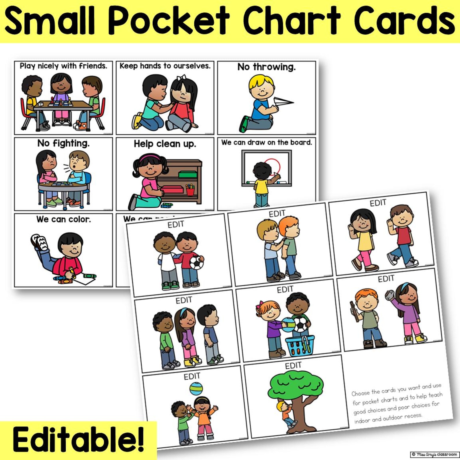 Editable Recess Rules Posters: Classroom Management Printables (google ...