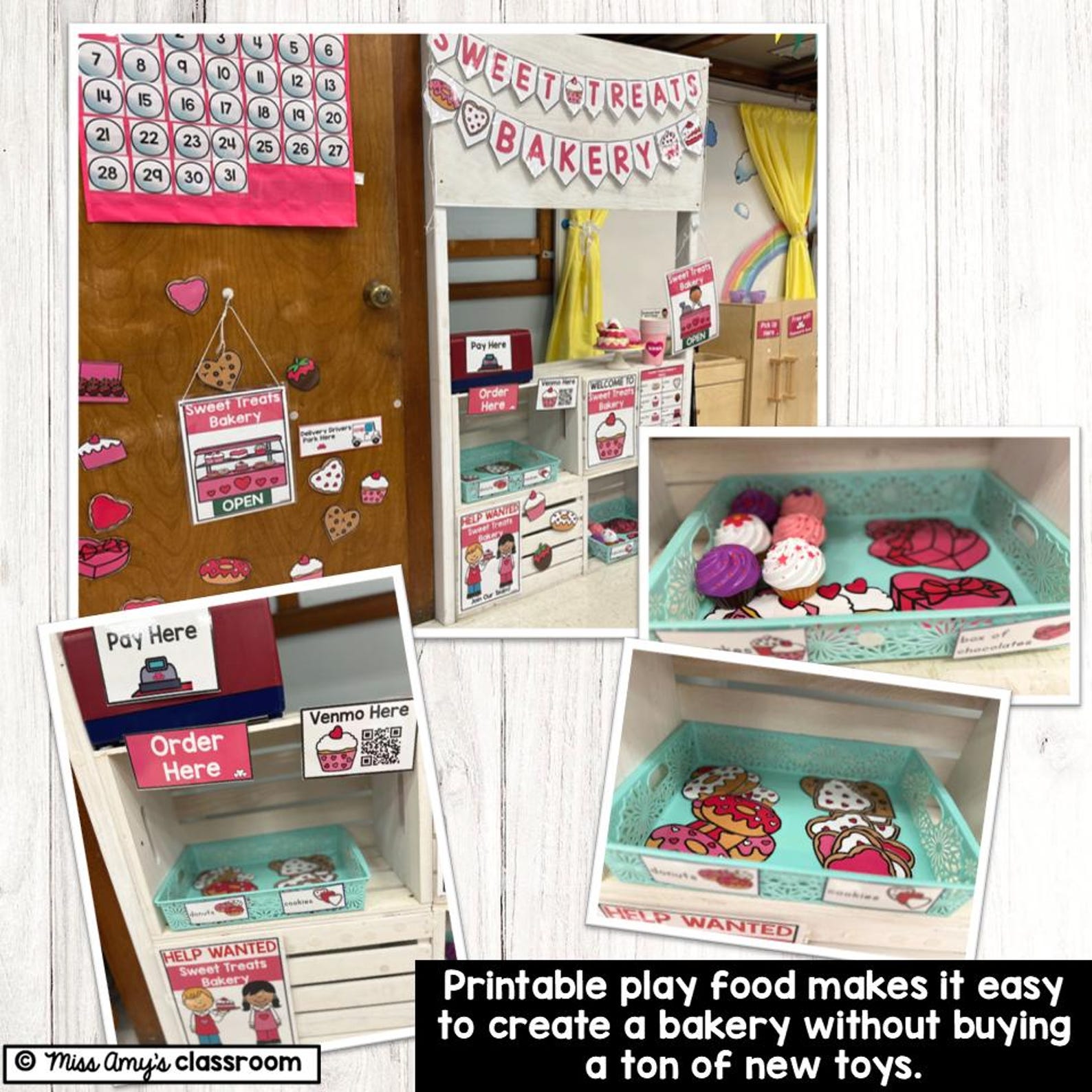 Sweet Treats Bakery: Valentine's Day Pretend Play Printables (PDF) - Etsy