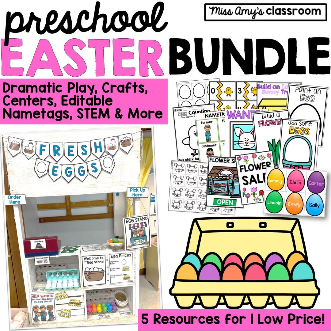 Easter Activities for Preschool & Kindergarten | Spring Dramatic Play ...