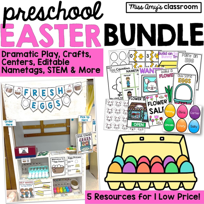 Easter Activities for Preschool & Kindergarten | Spring Dramatic Play ...