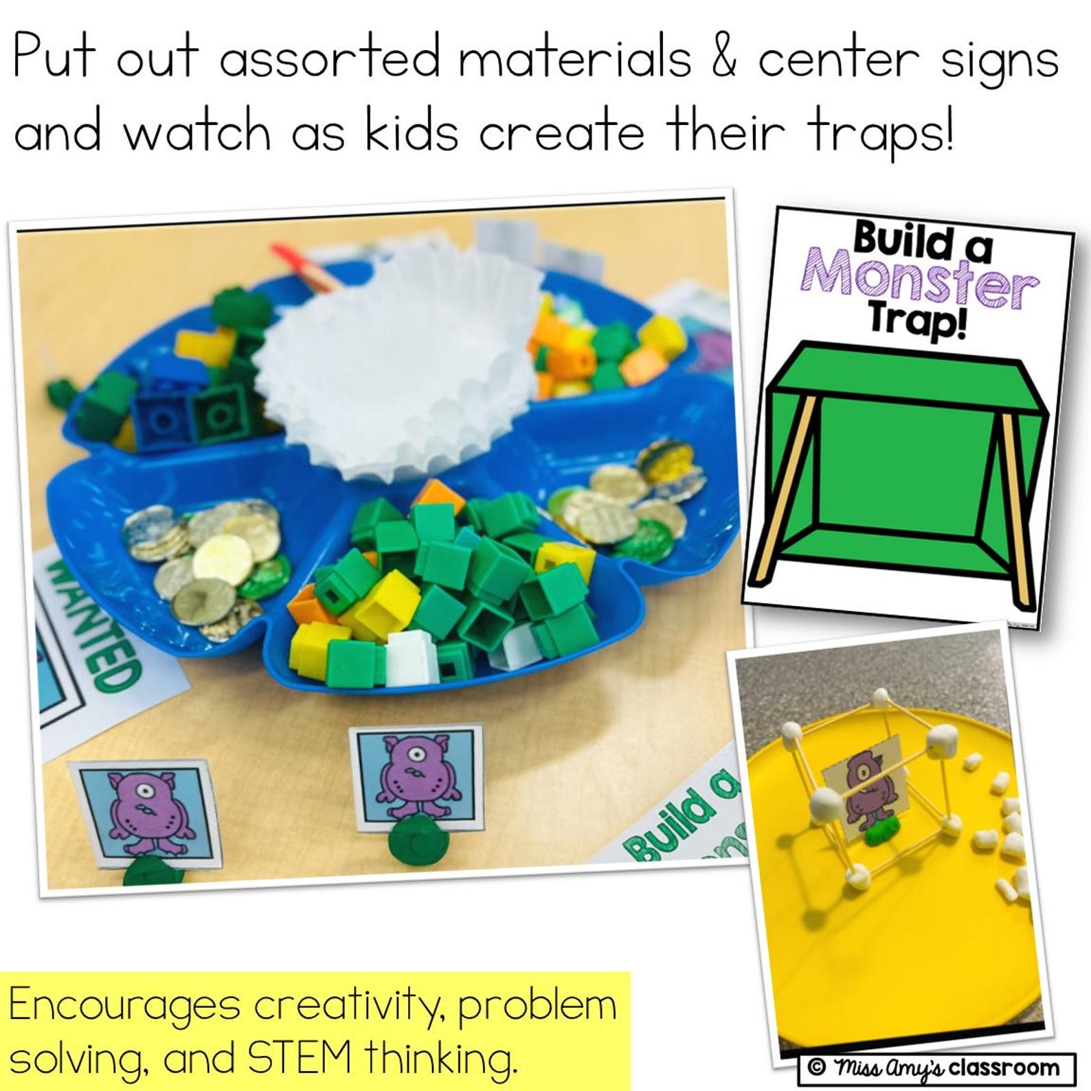 How to Catch a Monster STEM Activity for Preschool & Kindergarten ...