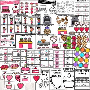Sweet Treats Bakery: Valentine's Day Bakery Pretend Play Printables ...