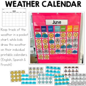 Classroom Weather Station Printables | Dramatic Play Weather Station ...