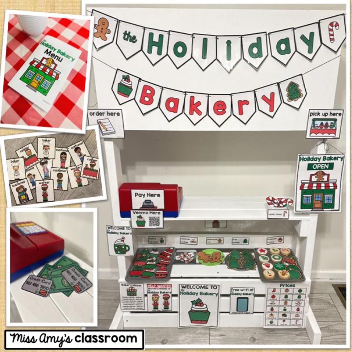 Christmas Dramatic Play Printables - Holiday Bakery - Preschool Winter ...