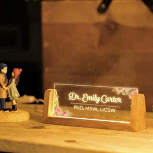 Personalized Doctor Gift, Phd Gift, Phd Desk Name Plate Custom ...