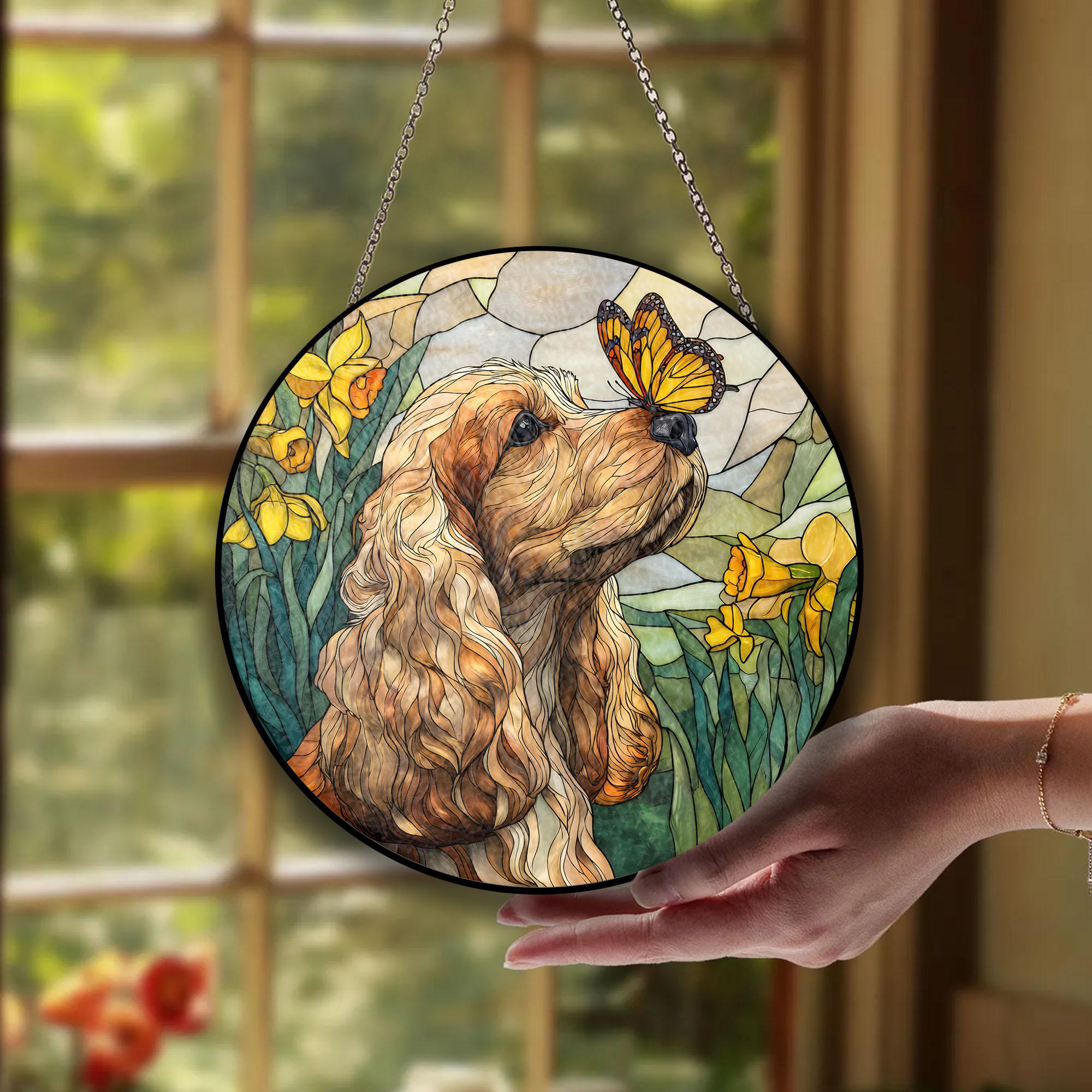 Cocker Spaniel Suncatcher, Cocker Spaniel Gifts, Cocker Dog With ...