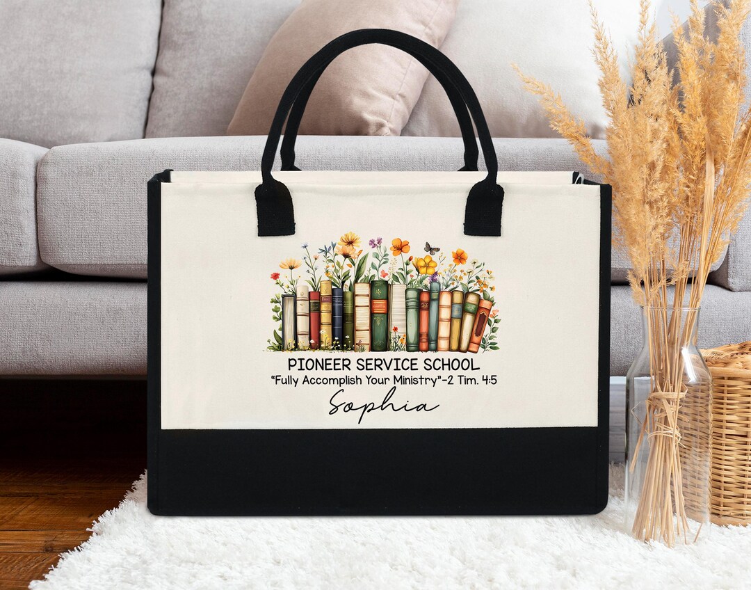 Personalized Pioneer School Tote Bag: Custom Ministry Gift for Jehovah ...