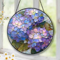 Hydrangea Stained Glass Pattern, Flower Gifts Stained Glass Pattern ...