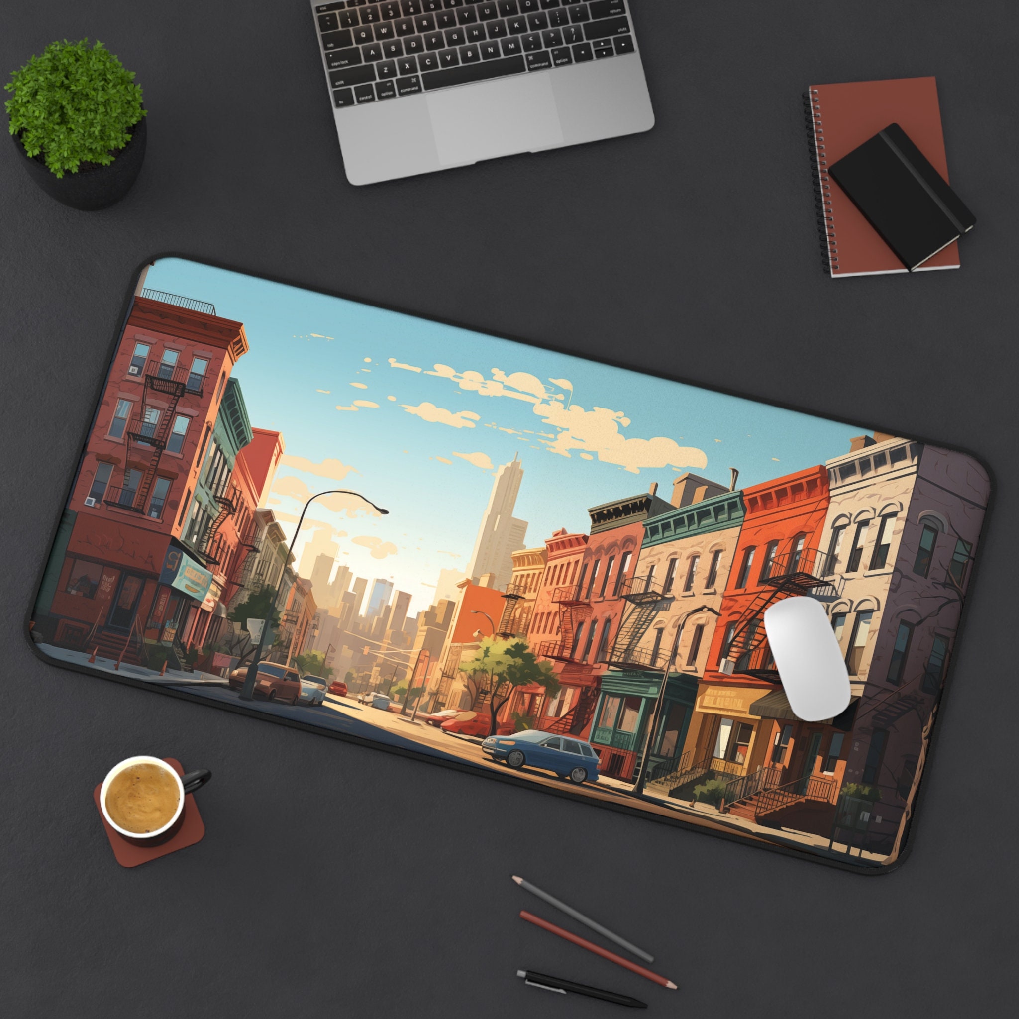 Brooklyn Desk Mat, City Desk Mat, NYC Desk Pad, City Skyline Desk Mat ...