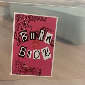 Burn Book Sticker - Inspired by Mean Girls - Etsy