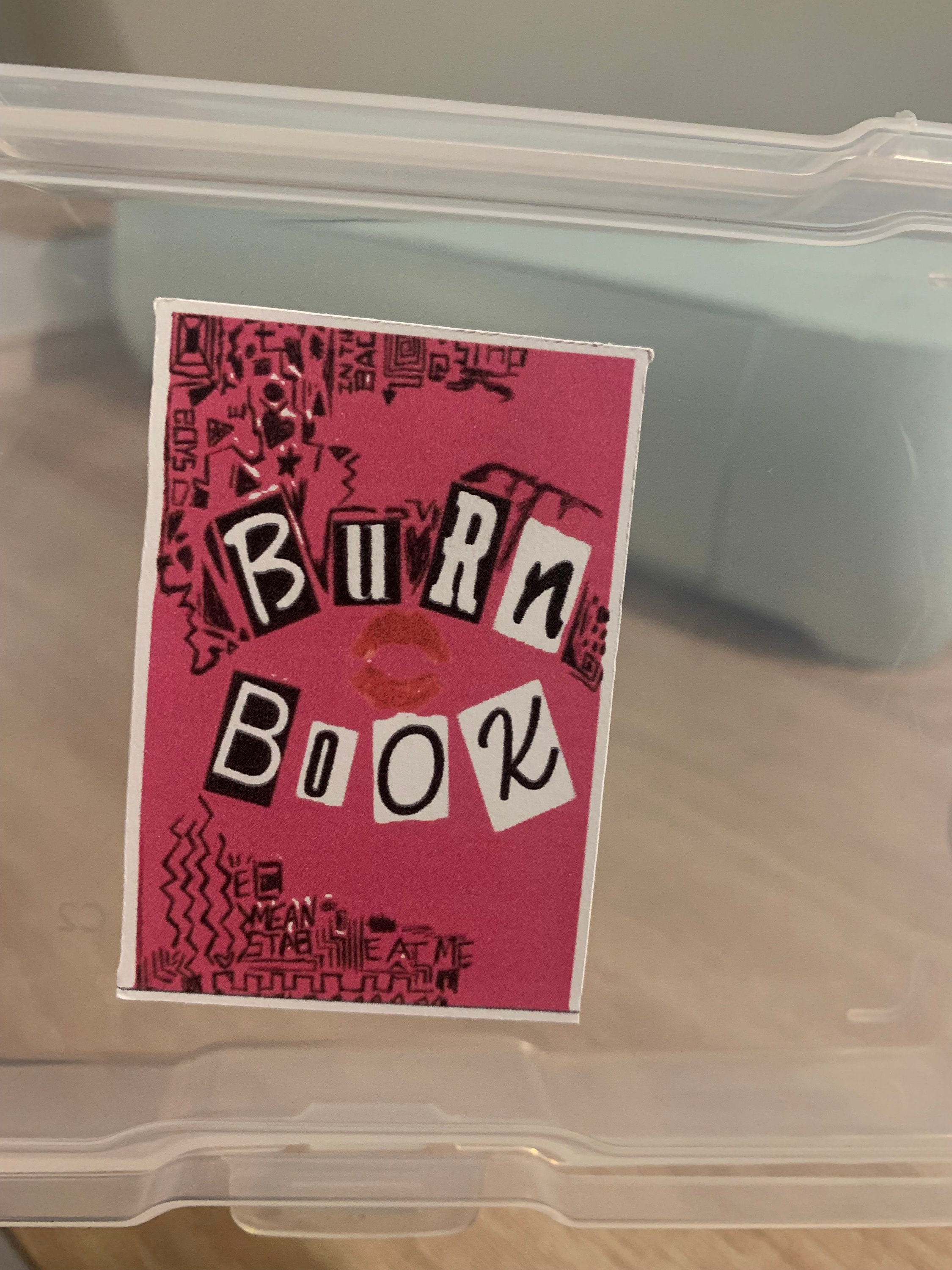Burn Book Sticker - Inspired by Mean Girls - Etsy