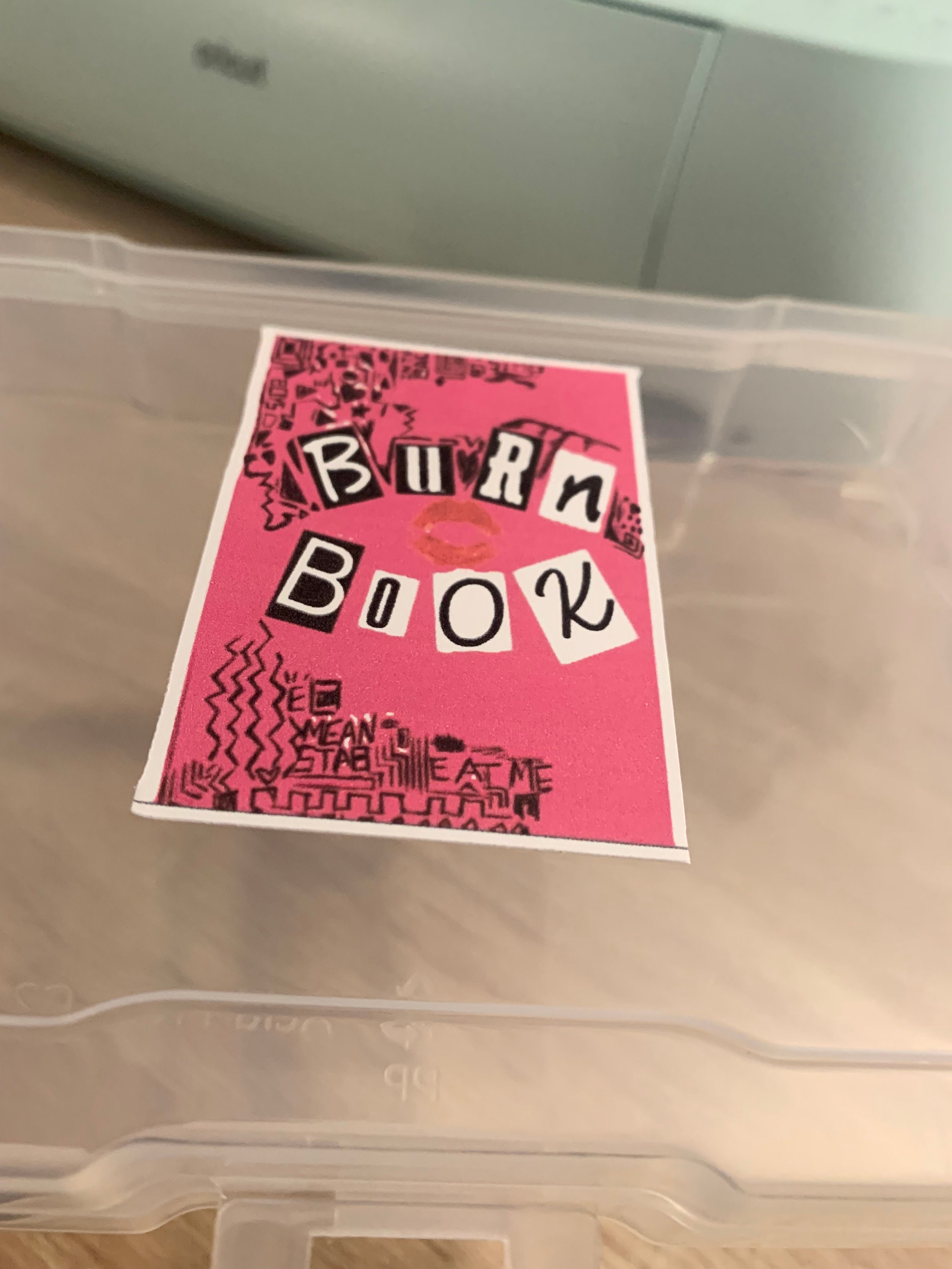 Burn Book Sticker - Inspired by Mean Girls - Etsy