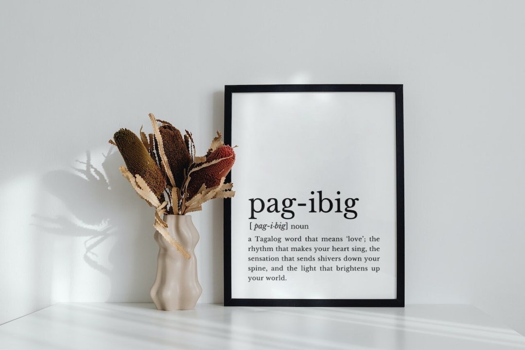 PAGIBIG Definition Print | Filipino Tagalog Art (digital Download) - Etsy