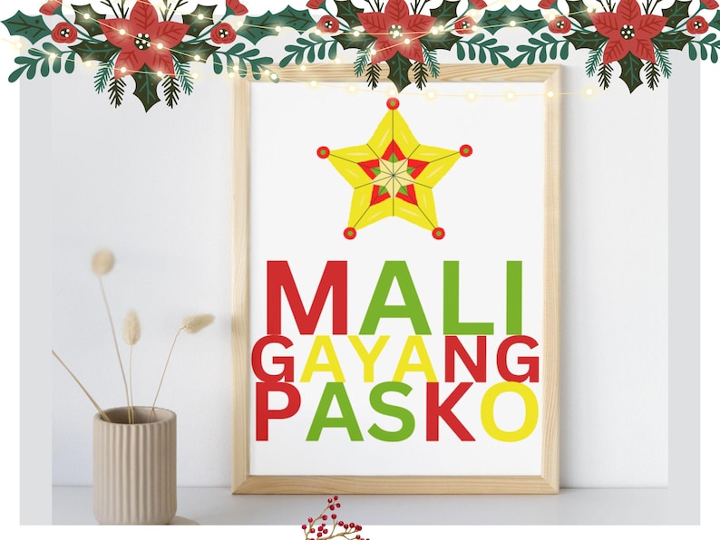 Printable Maligayang Pasko Filipino Christmas Decoration Filipino ...