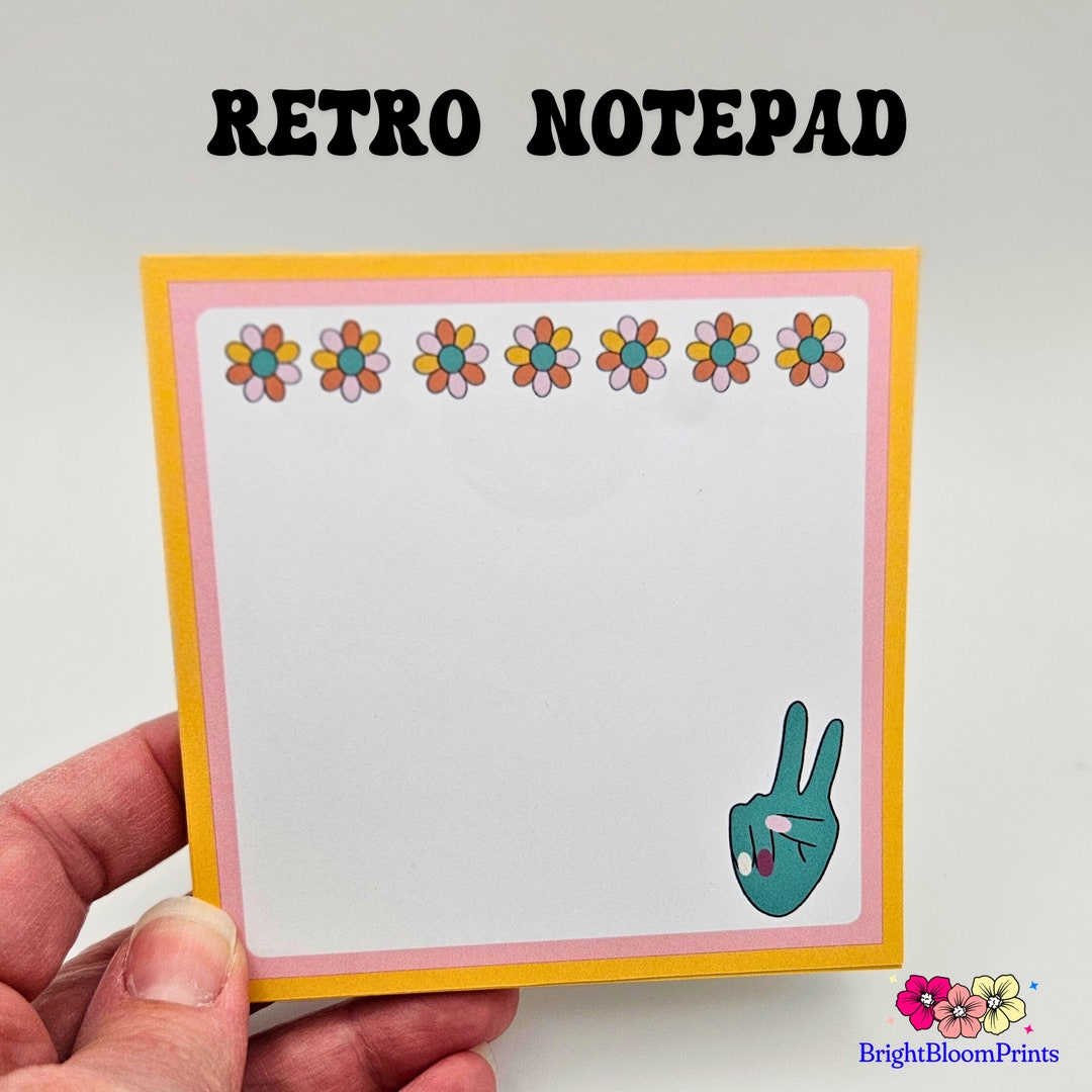 Retro Notepad, to Do List Notepad, Notepad Gift, Groceries Notepad ...