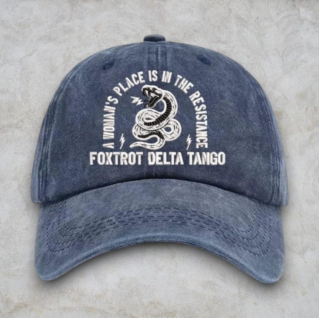 Foxtrot Delta Tango Snake Embroidered Hat, Political Statement Cap, FDT ...