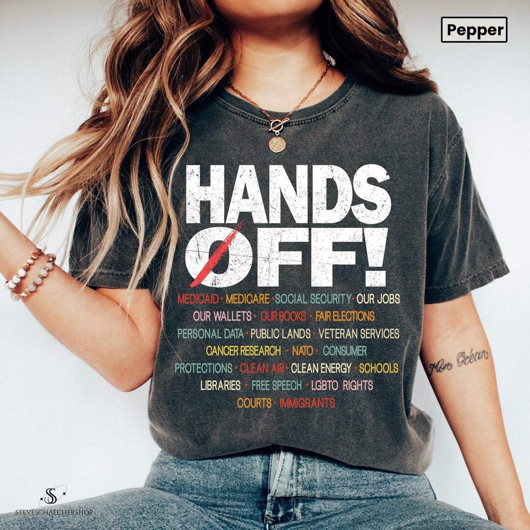 Comfort Colors Hands off Protest Shirt, Political Activism Save Public ...