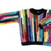 Colorful Knit Sweater - Etsy