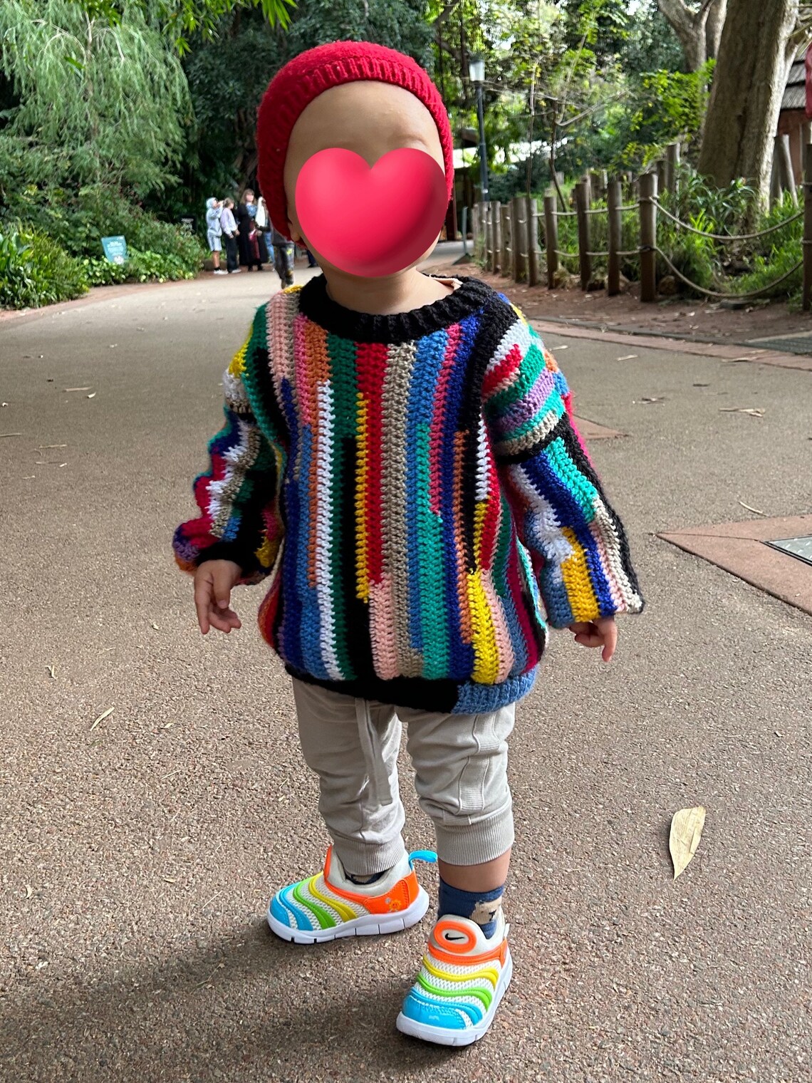 Colorful Knit Sweater - Etsy