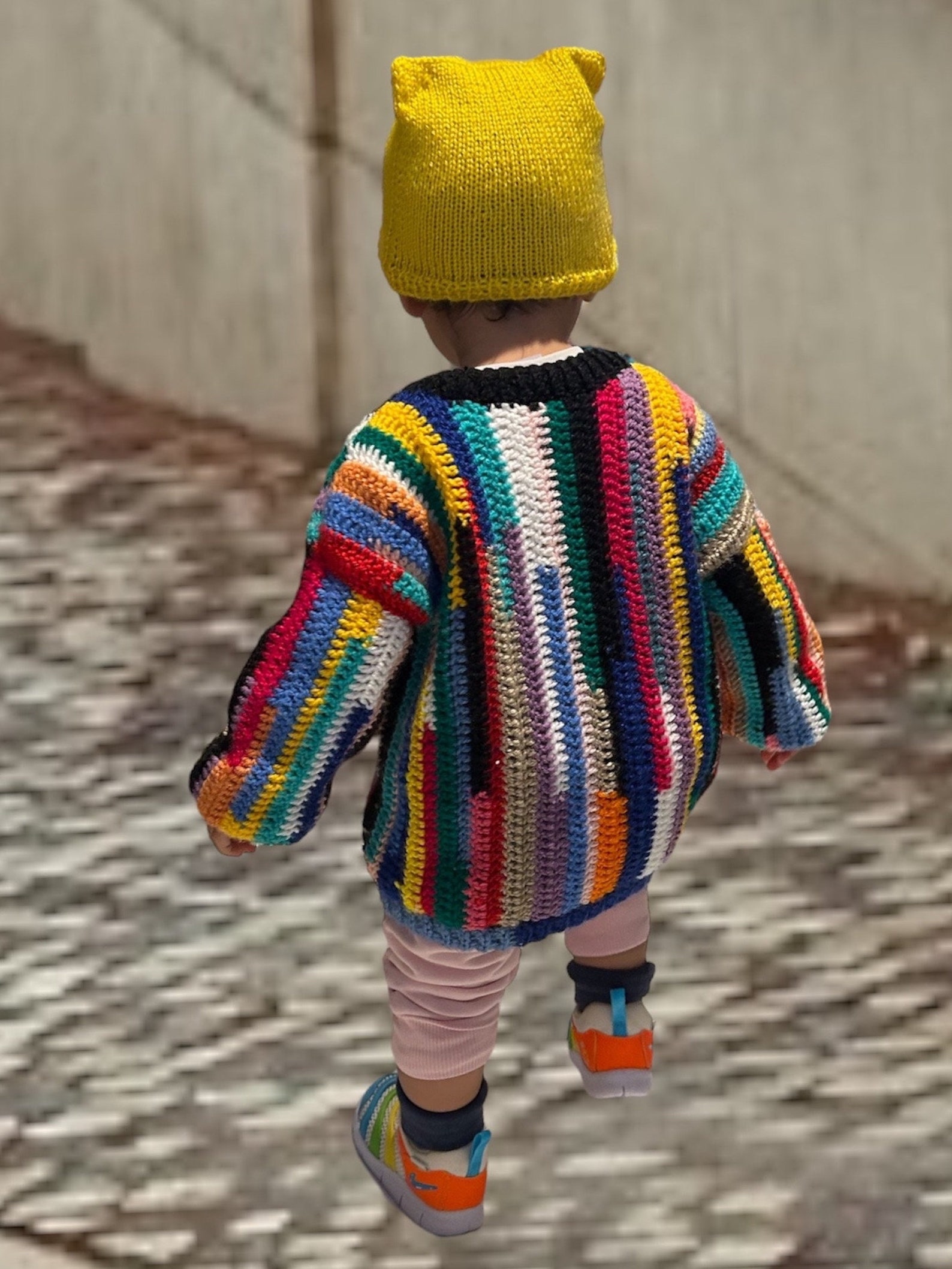 Colorful Knit Sweater - Etsy