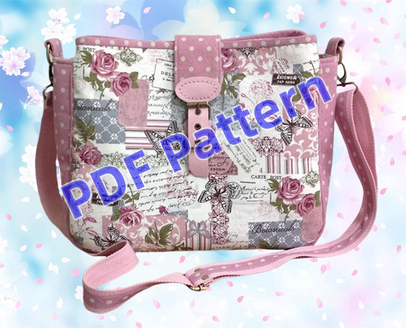 Shoulder Bag Pattern, PDF Bag Pattern, Handmade Bag Pattern - Etsy
