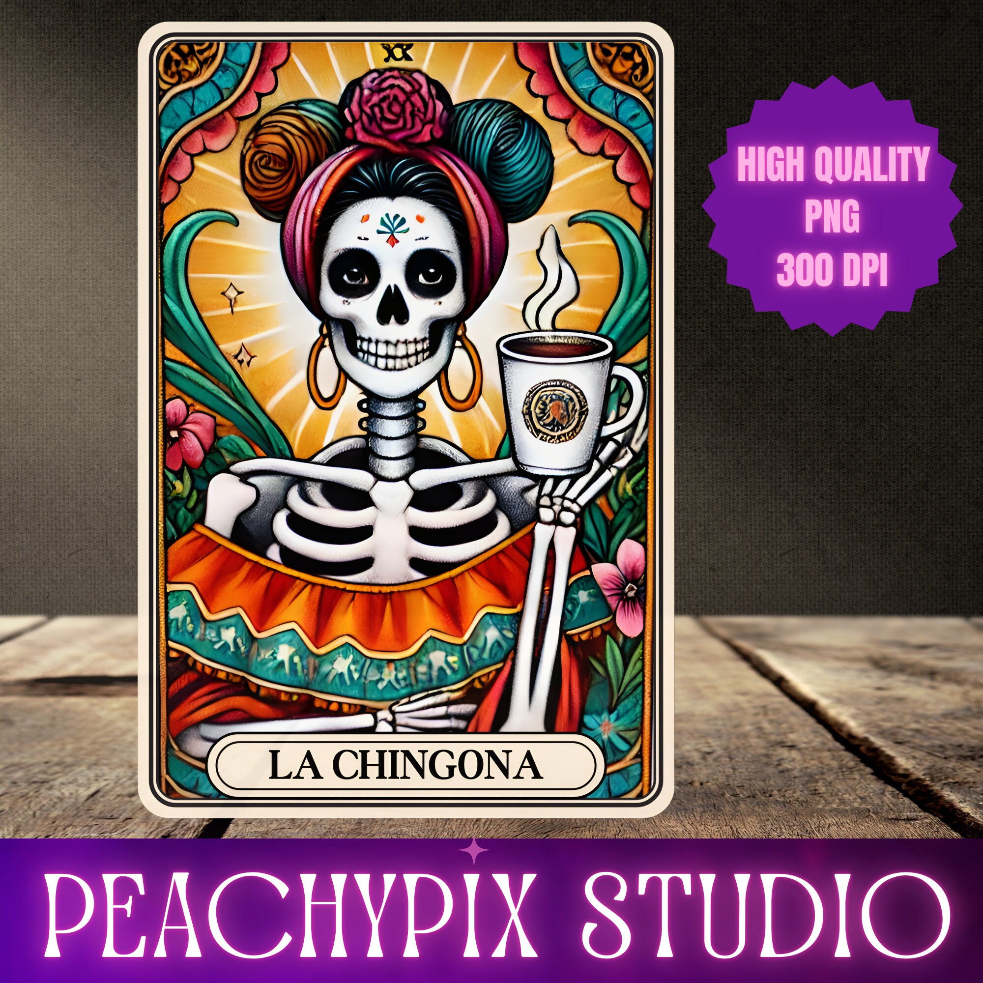 La Chingona Tarot Card PNG, Funny Mexican Design, Spanish Loteria ...
