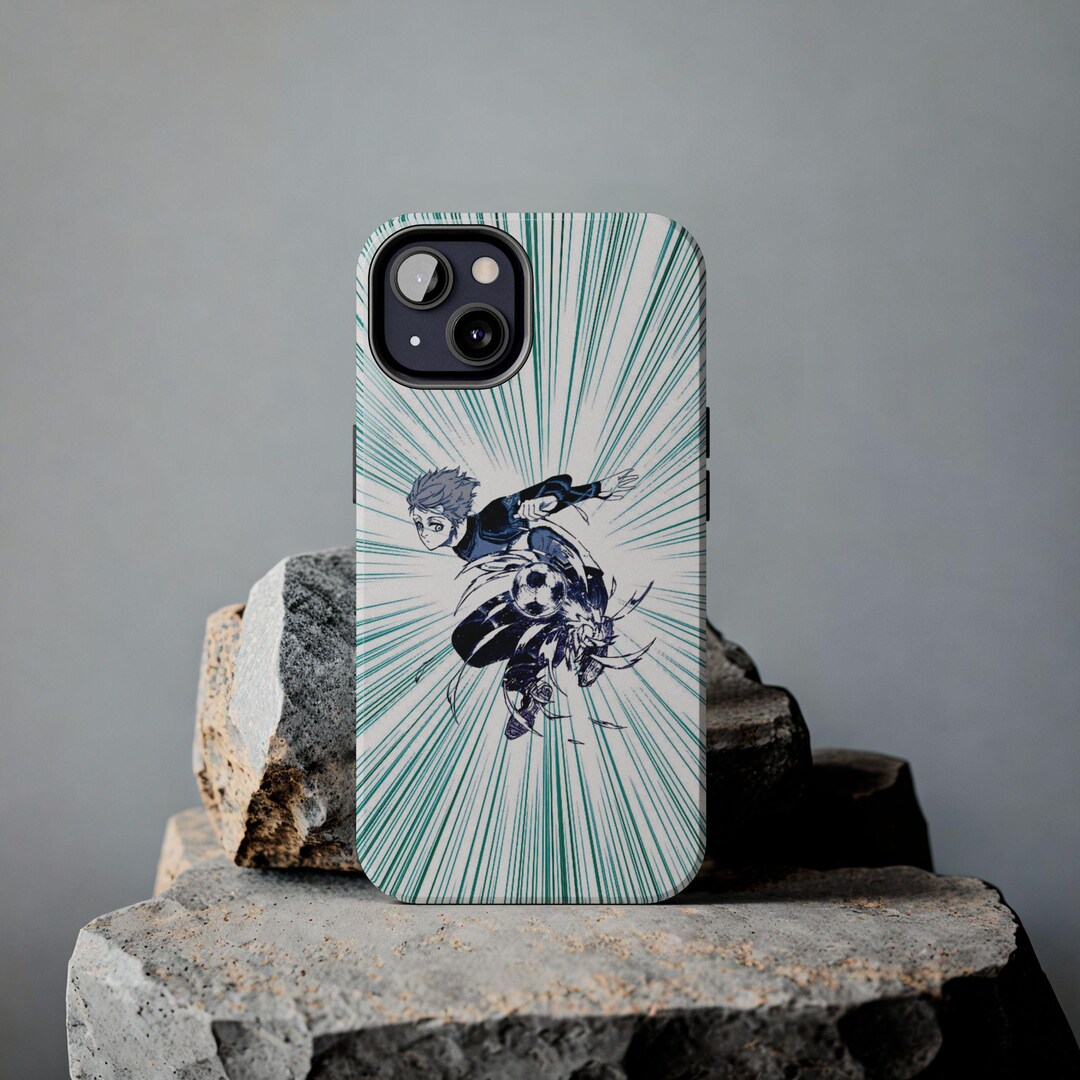 Nagi Seishiro Blue Lock Manga Though Iphone/samsung Light Blue Cases - Etsy