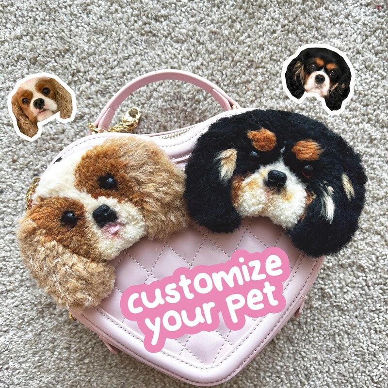 Custom Dog Keychain Knit - Etsy