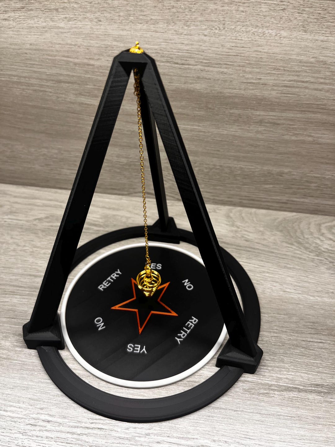 Large Open Tripod Stand With Pendulum and Divination Board (3D Printed ...