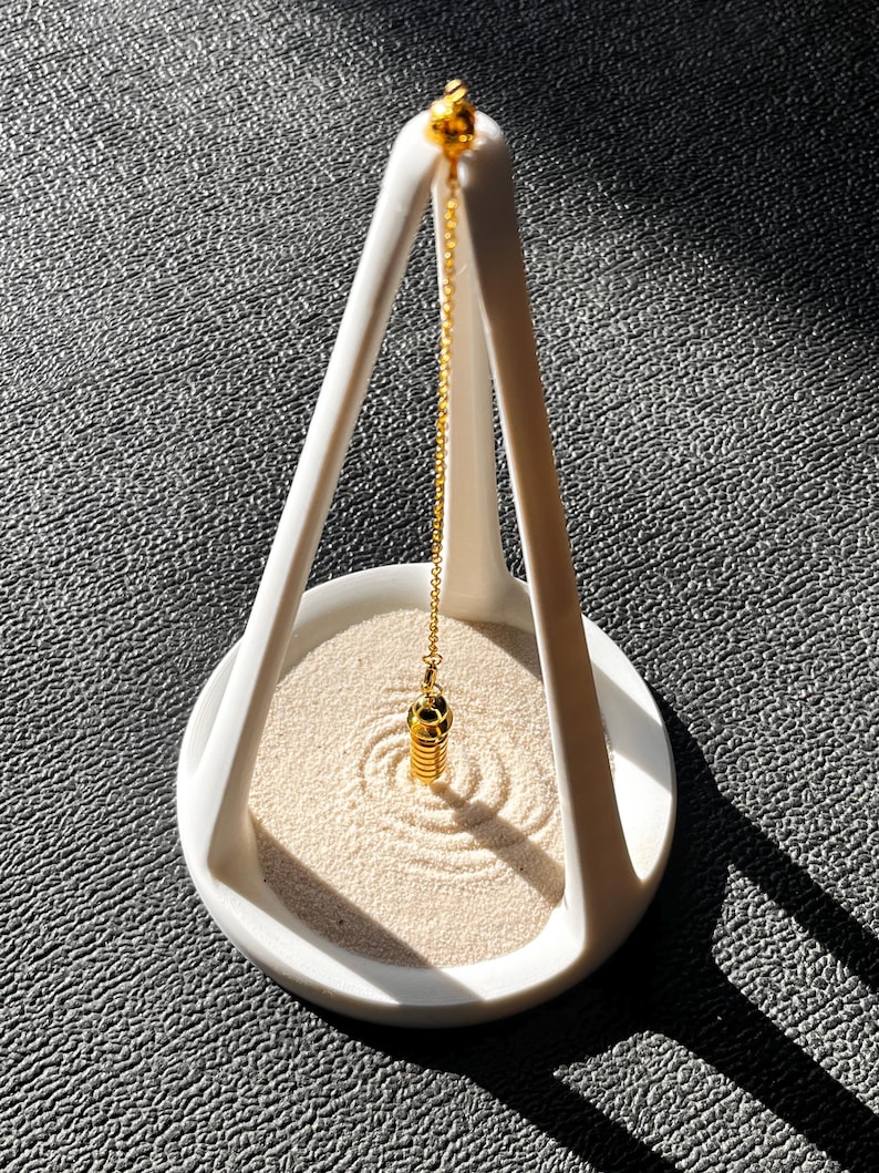Ariel 3D Printed Pendulum Sand Stand and Diamond Pendulum: Divination ...