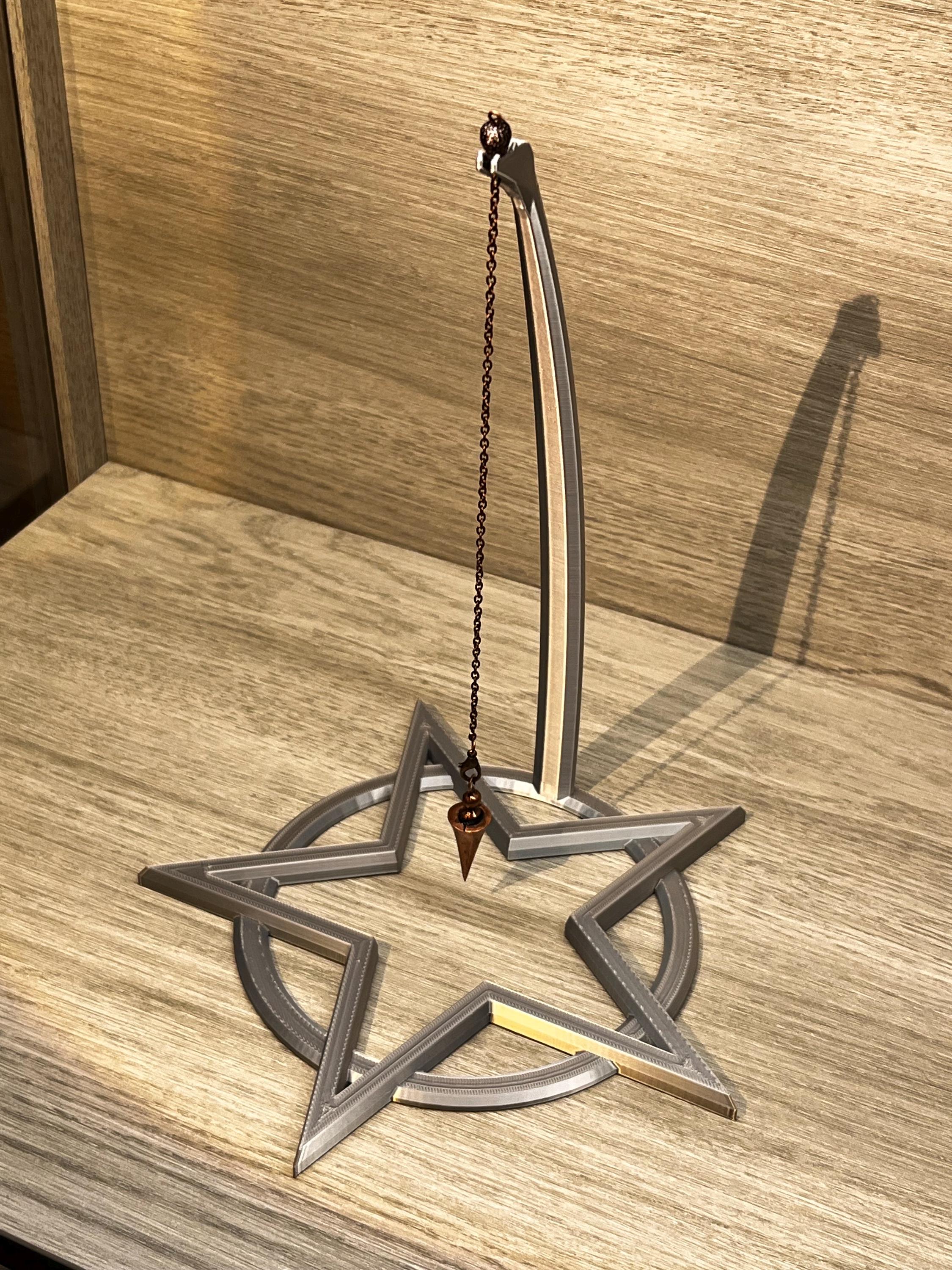 Pentacle Pendulum Stand (3D Printed PLA Plastic) - Etsy