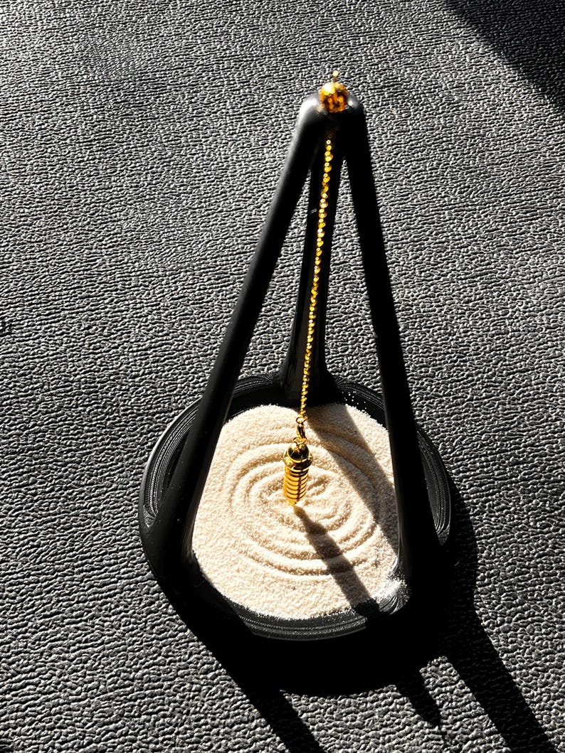 Ariel 3D Printed Pendulum Sand Stand and Diamond Pendulum: Divination ...