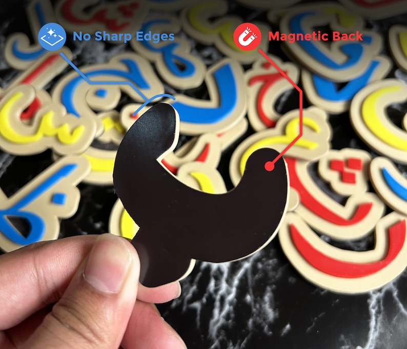 Magnetic 3D Printed Urdu Alphabet Learning Set for Kids | Educational ...