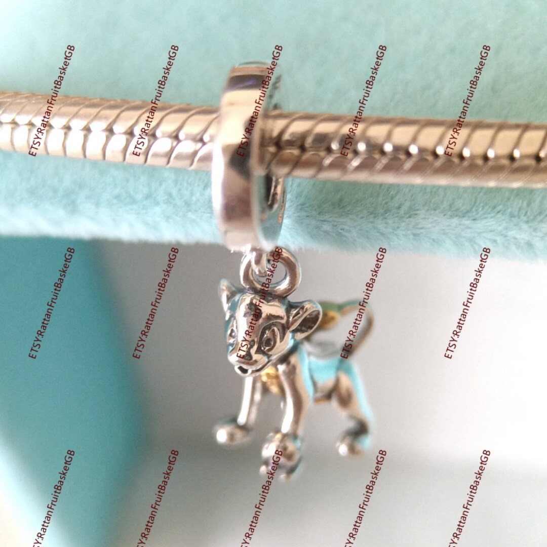 925 Sterling Silver 100th Anniversary Simba Dangle Charm for Handmade ...
