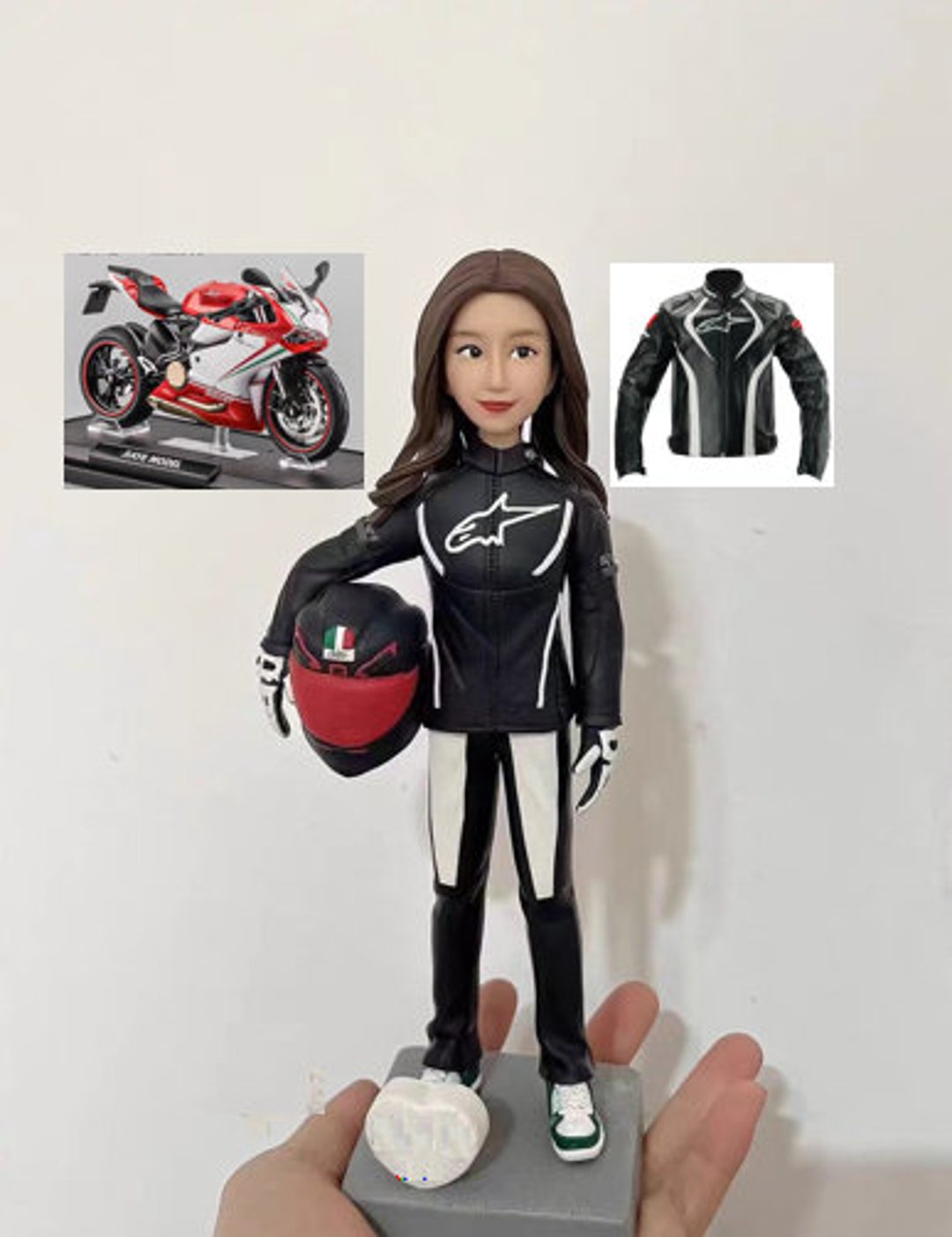 Custom Bobblehead on Motorcycle, Custom Racing Motorcycle Bobblehead ...