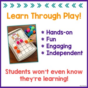 Visual Discrimination Poms on Grids Fine Motor Activity - Etsy