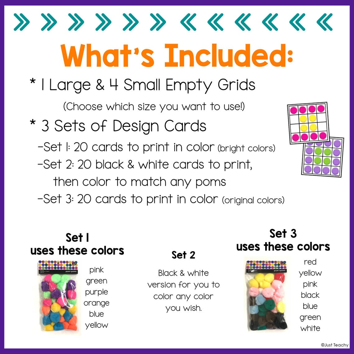 Visual Discrimination Poms on Grids Fine Motor Activity - Etsy