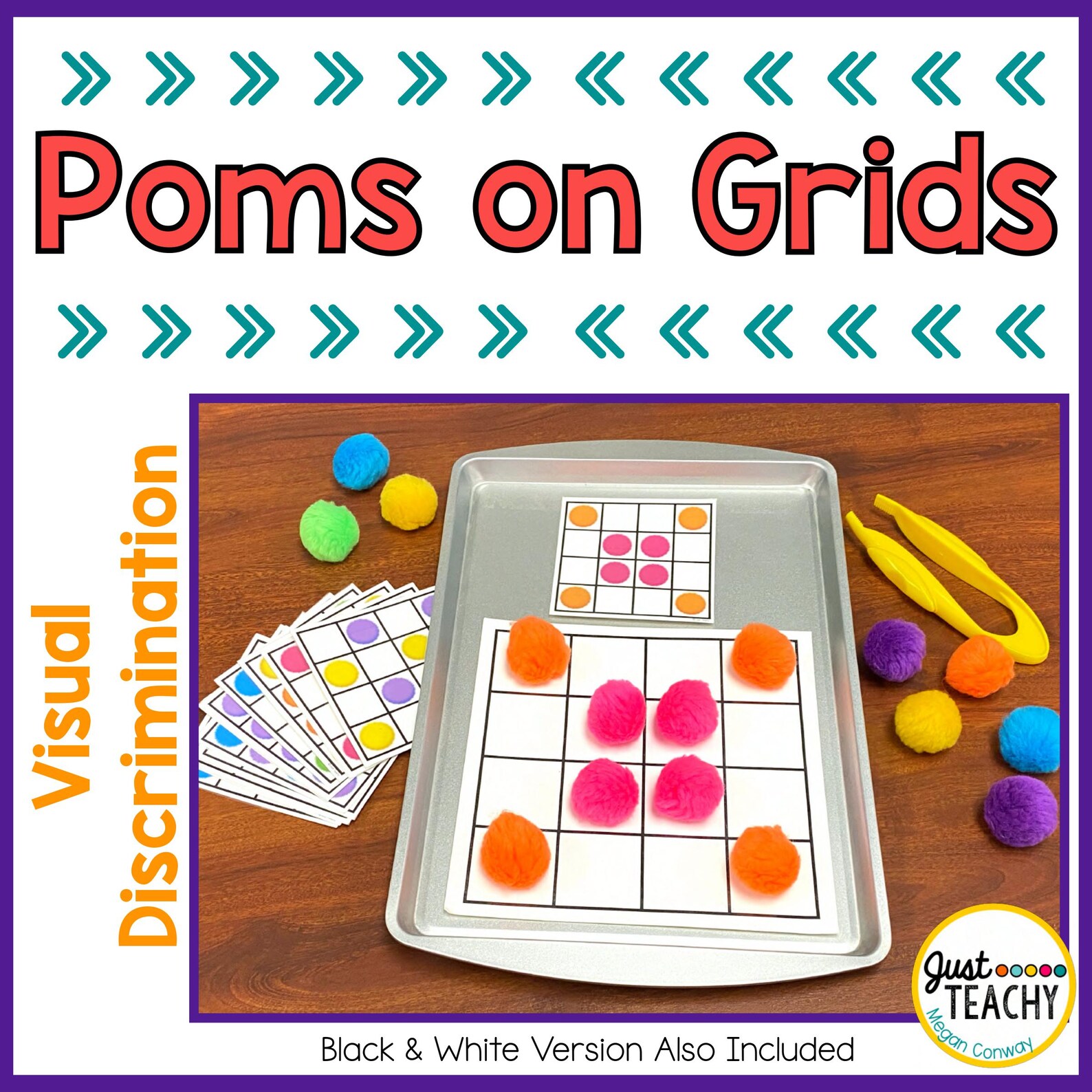 Visual Discrimination Poms on Grids Fine Motor Activity - Etsy