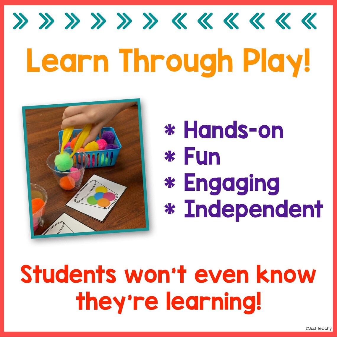 Visual Discrimination Poms & Cups Fine Motor Activity - Etsy