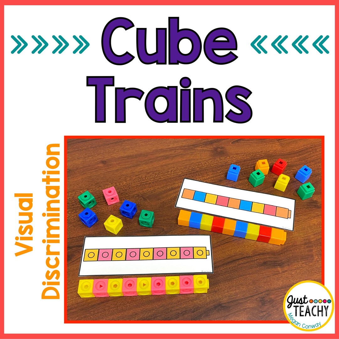Visual Discrimination Cube Trains Activity - Etsy
