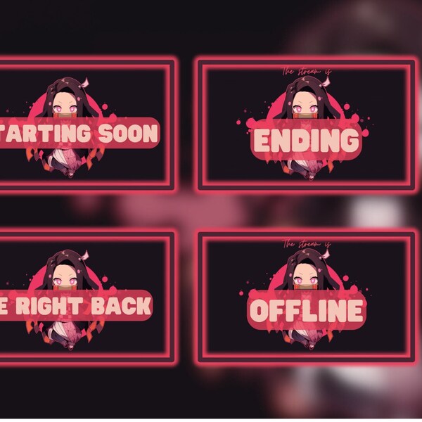 Demon Slayer Twitch Overlay - Etsy