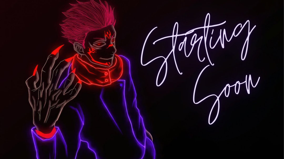 4 Animated Twitch Scenes Sukuna, JJK, Neon Twitch, Youtube, Kick ...