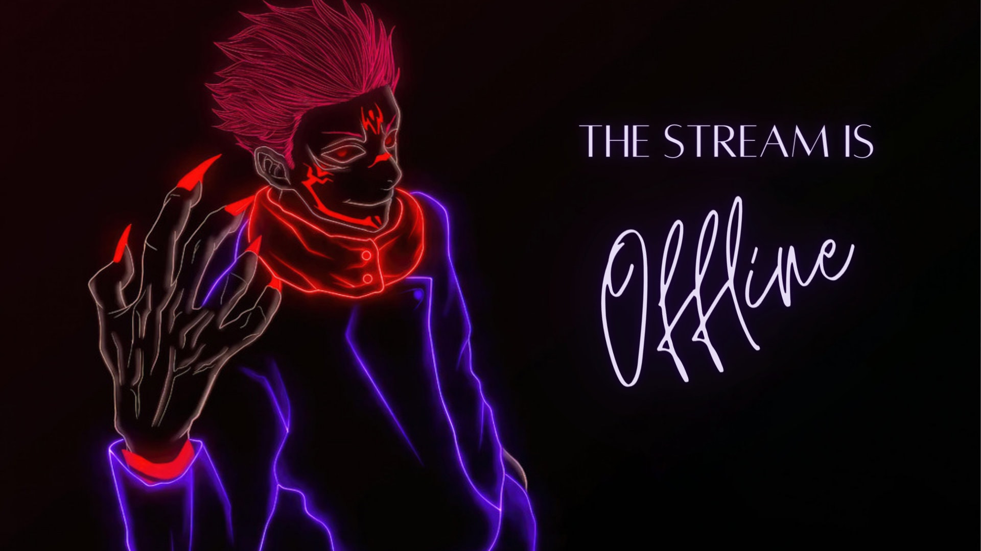 4 Animated Twitch Scenes Sukuna, JJK, Neon Twitch, Youtube, Kick ...