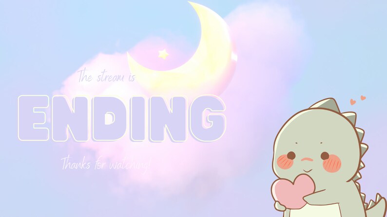 4 Animated Twitch Scenes Cute, Pastel, Dinosaur Twitch, Youtube, Kick ...