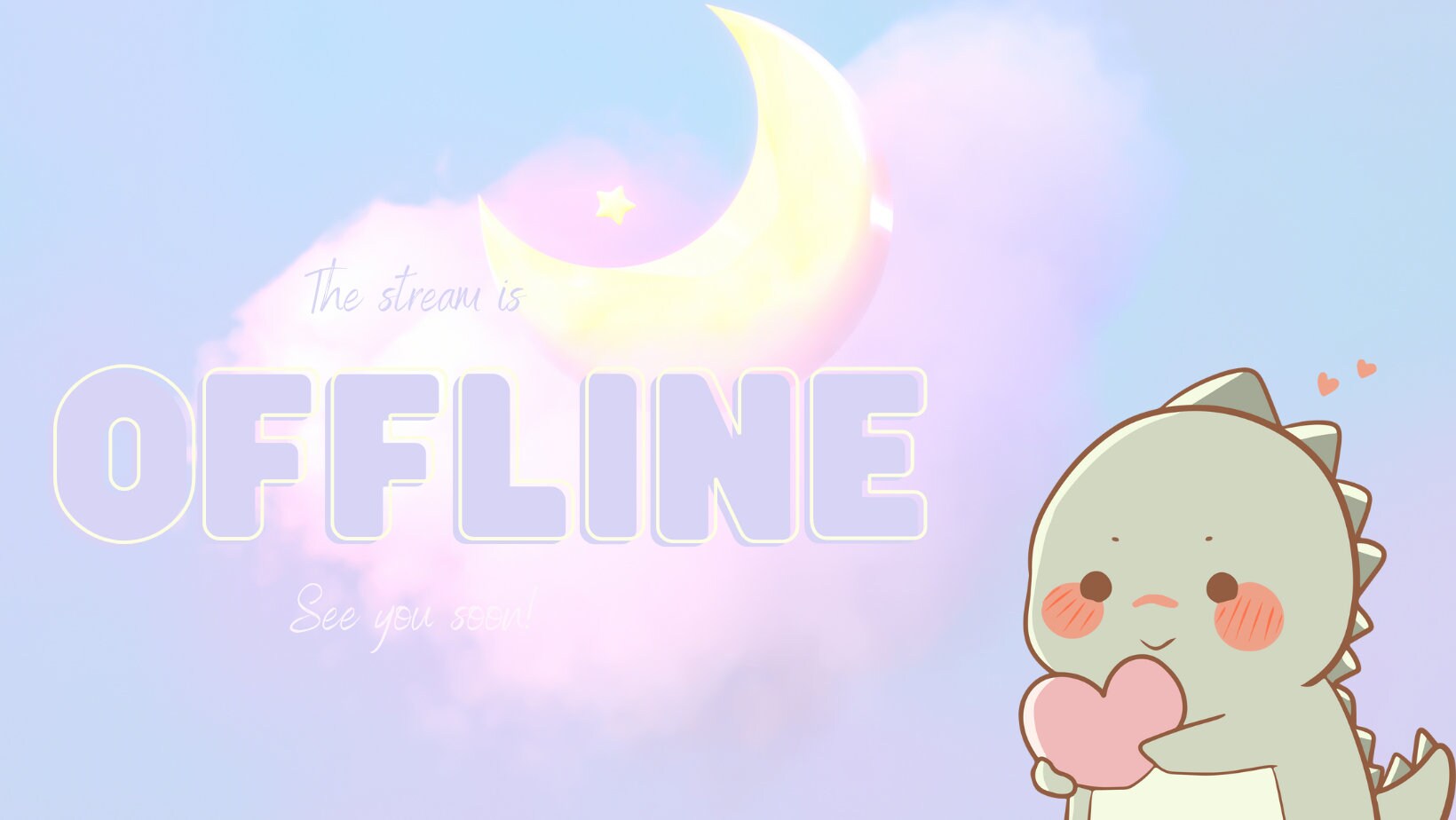 4 Animated Twitch Scenes Cute, Pastel, Dinosaur Twitch, Youtube, Kick ...