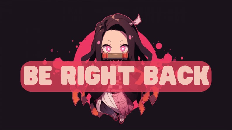 4 Animated Twitch Scenes | Demon Slayer, Nezuko, Chibi | Twitch ...