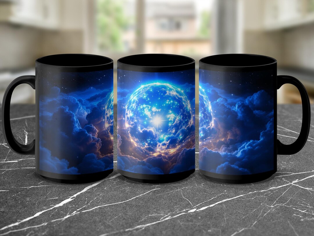 Celestial Sphere Mug: Cosmic Orb Coffee Cup - Nebula Stars Gift - Etsy