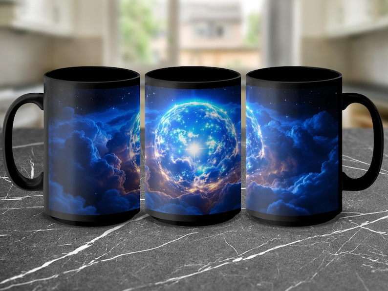 Celestial Sphere Mug: Cosmic Orb Coffee Cup - Nebula Stars Gift - Etsy